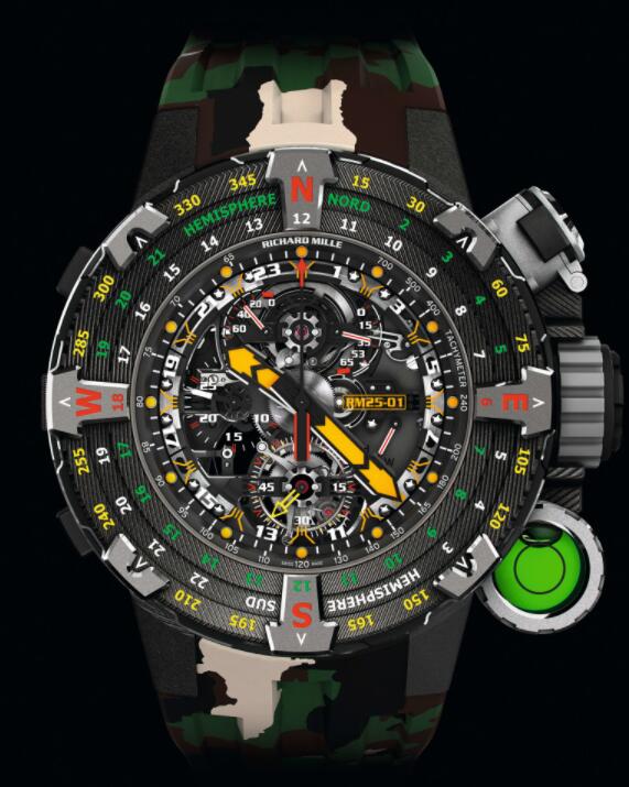 Cheapest RICHARD MILLE Replica Watch RM 25-01 Tourbillon Adventure ...